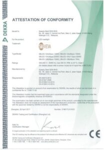 Certifications - SBC Lighting Sdn Bhd